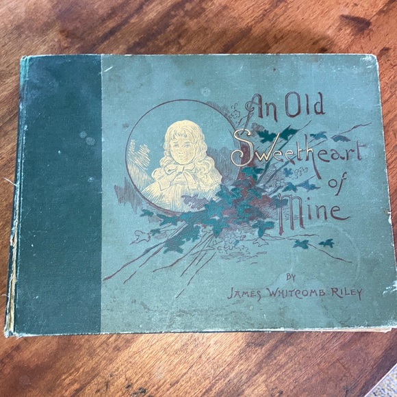 Art | James Whitcomb Riley Poetrycloth Cover Wear On Coverrare Book ...